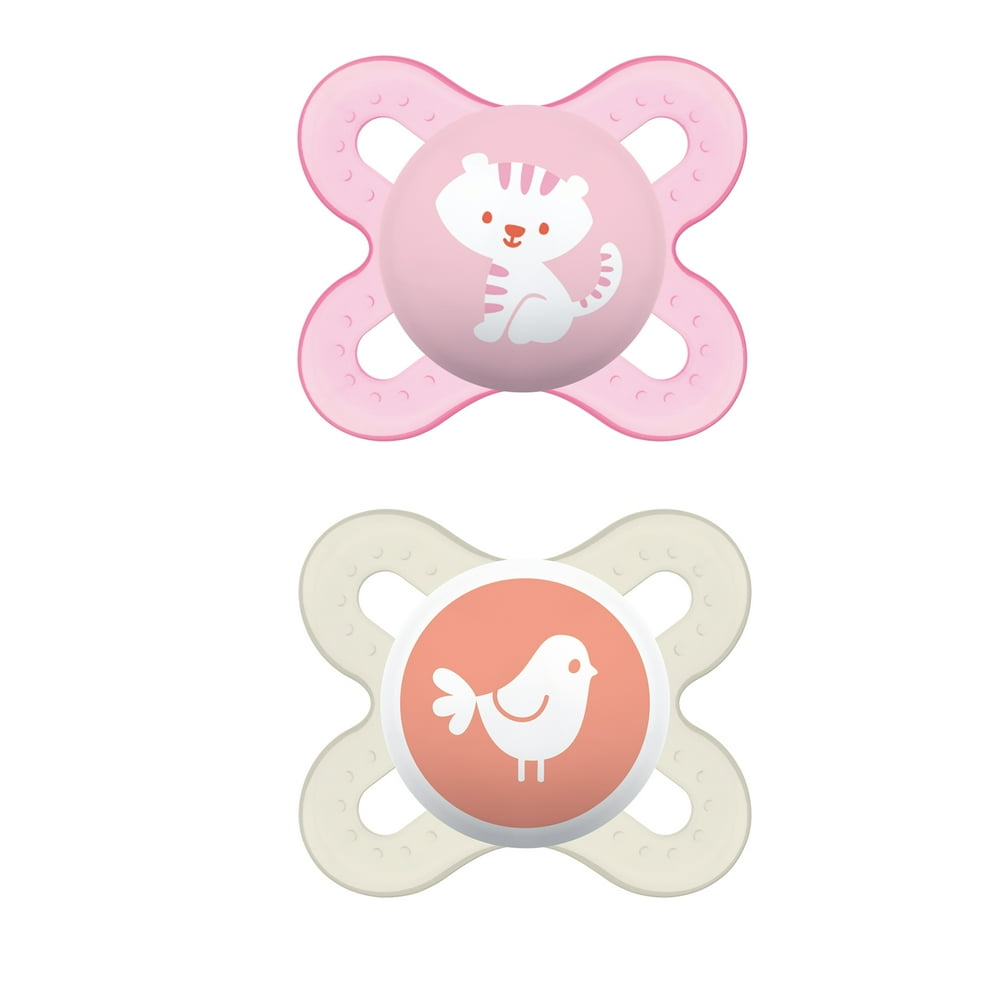 MAM Start Newborn Pacifier, 0-2 Months, Girl, 2 pack - Walmart.com ...