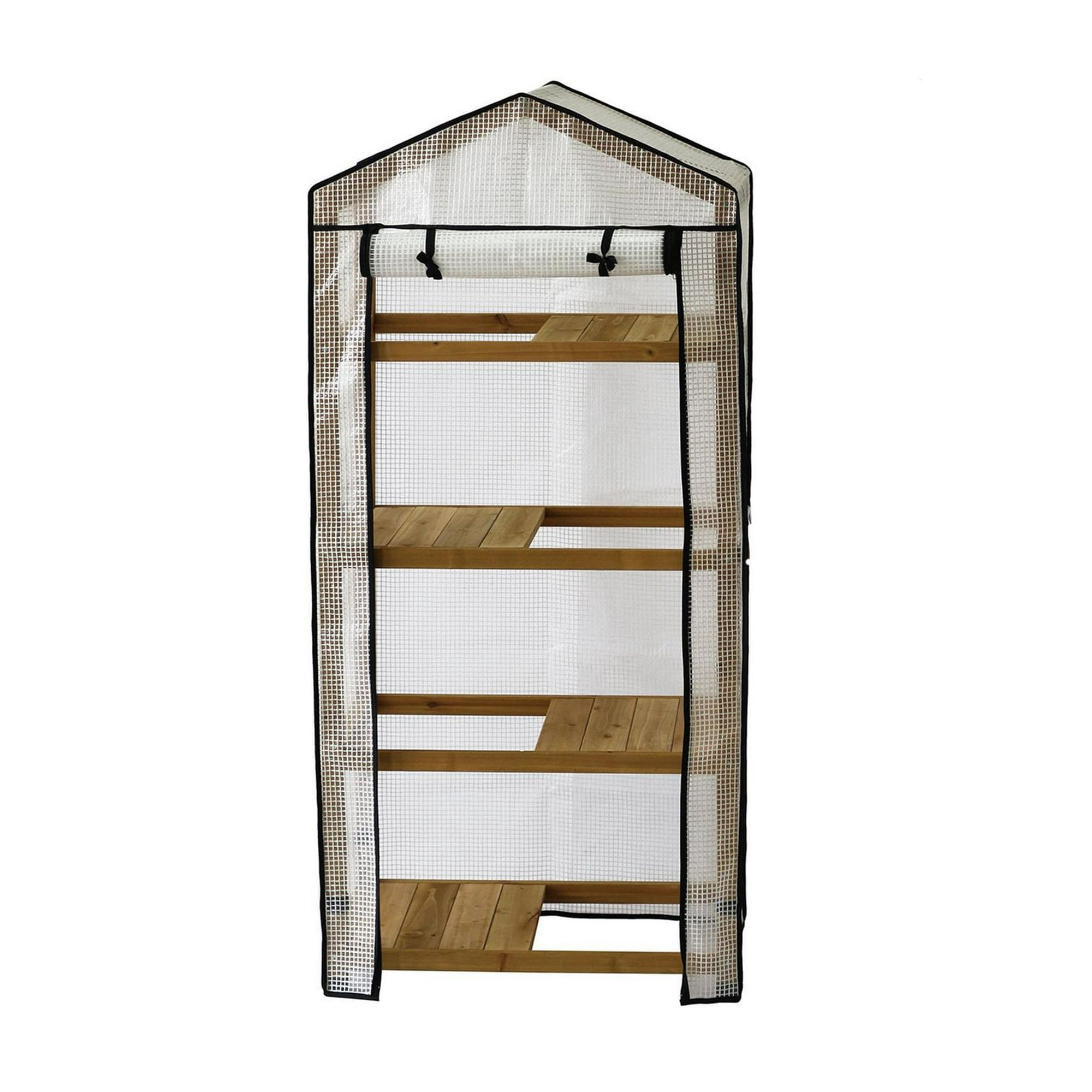 Click here for Vegtrug 4-Tier Cedar Greenhouse prices