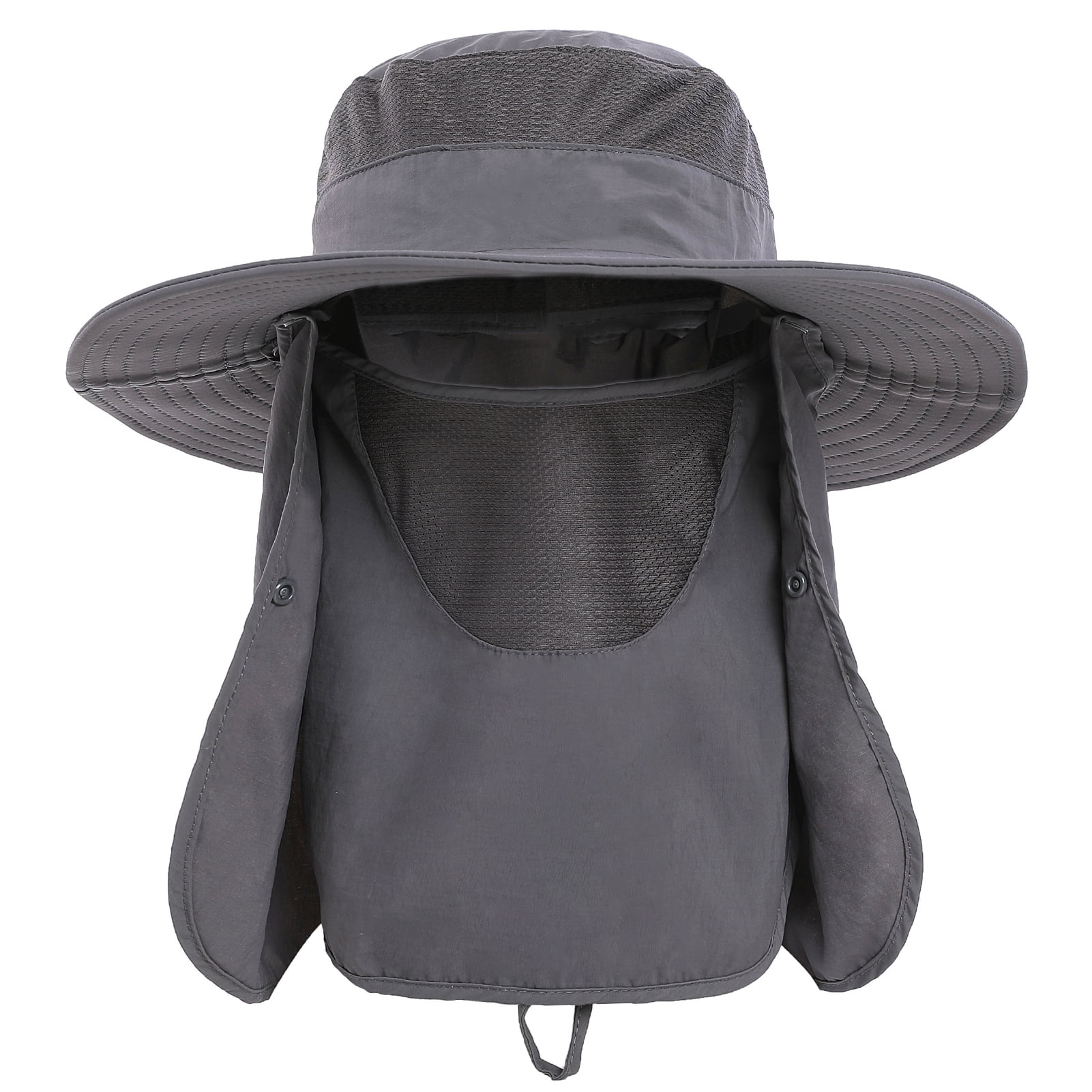 Sombrero Sombrero para el sol de ala ancha con solapa de cuello ...