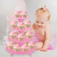 2 Pack 4-tier Round Cupcake Stand Pink Cardboard Dessert Display For ...