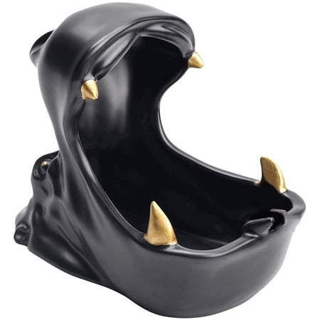 Portable Ashtray Hippo-Shaped Ashtray Ceramic Ash Tray Large-Caliber ...