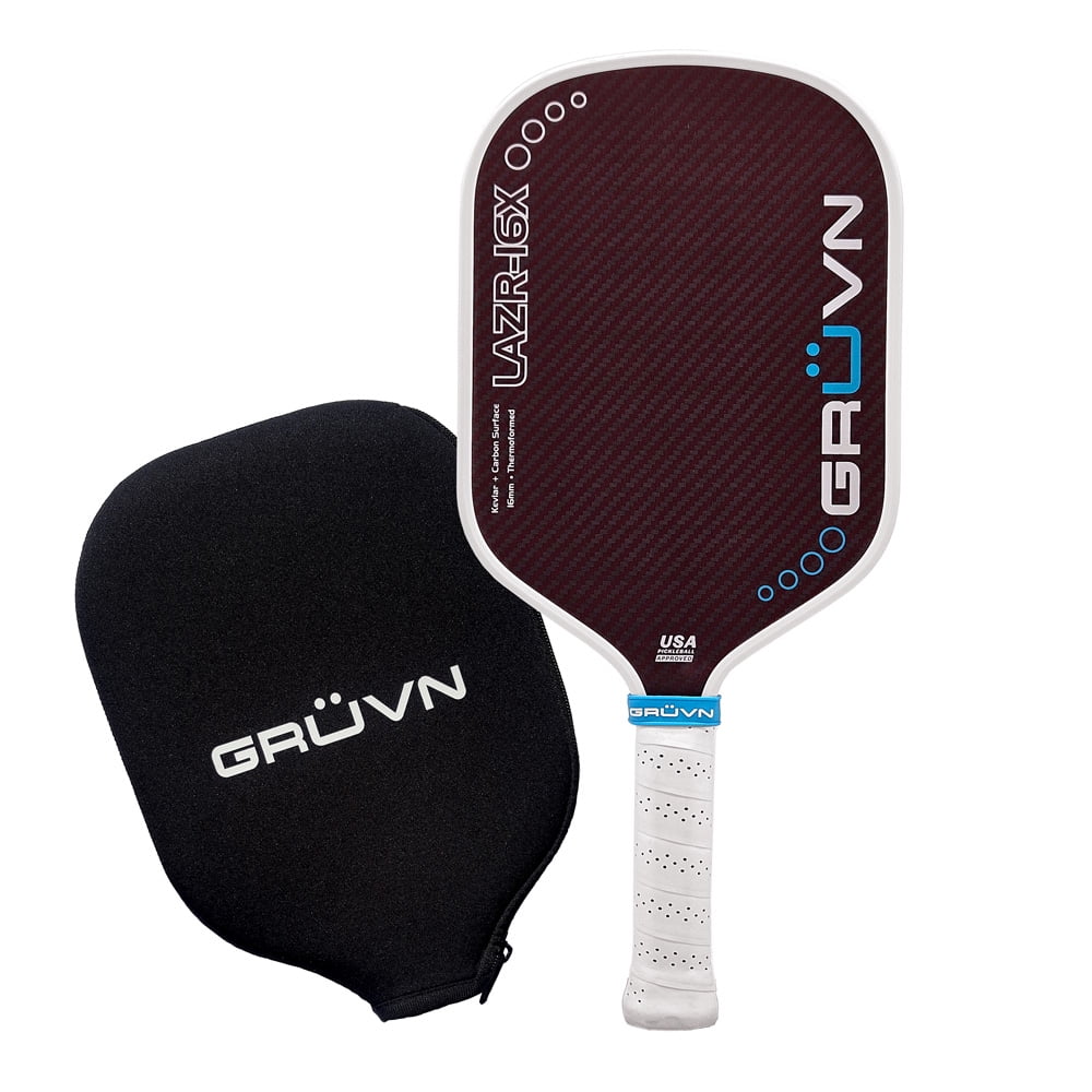 Click here for Grüvn Lazr-16x Pickleball Paddle - Red Blend prices