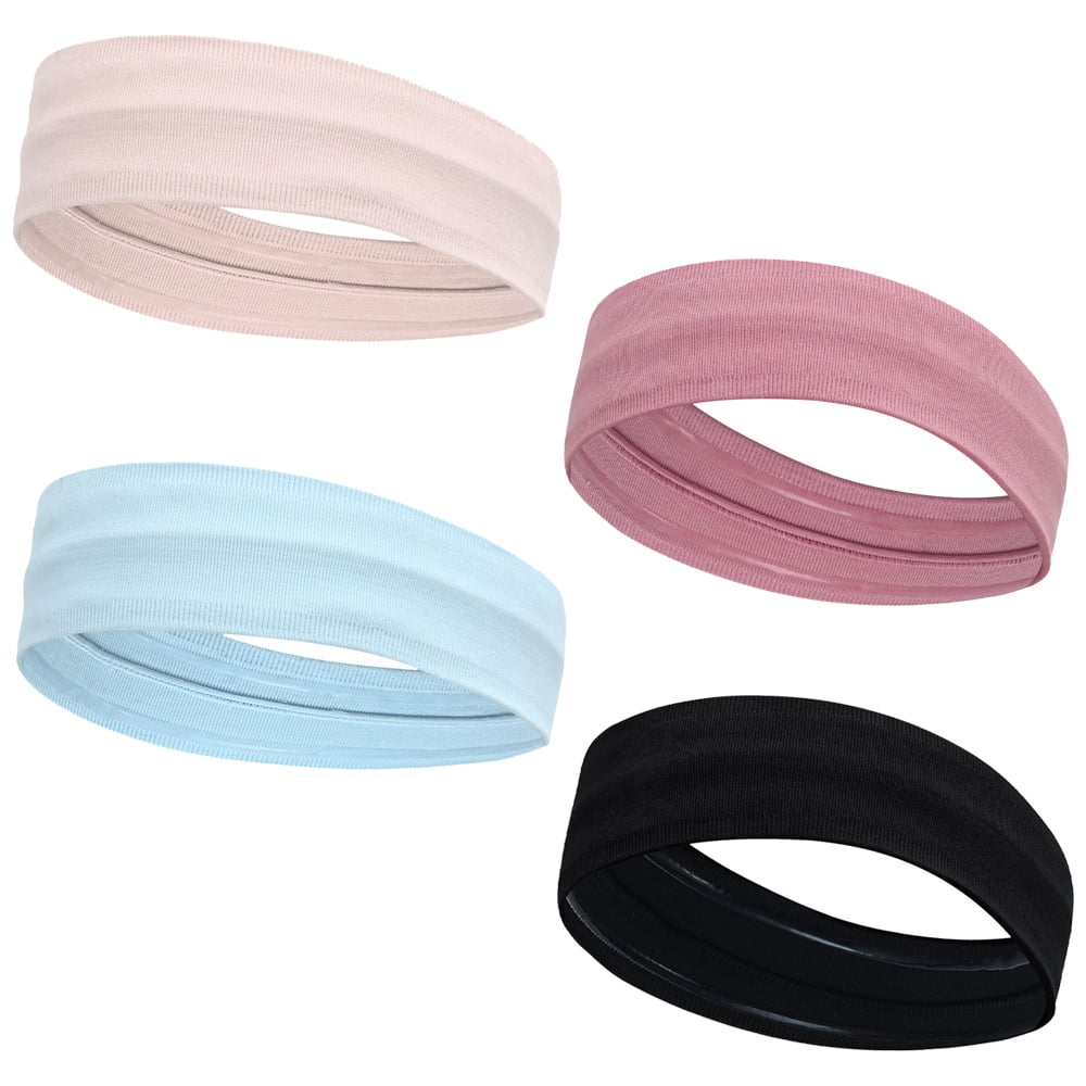 Running Headband Non Slip Workout Sweatbands Adjustable Sports ...