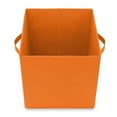 Casafield Set of 6 Fabric Storage Cube Bins, Orange - 11" Collapsible ...
