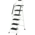 MYZBBD 5 Step Ladder, Folding Step Stool for Adults, Portable Steel ...