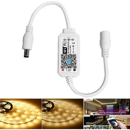 Wireless Dimmable Warm White Led Strip Controller,wifi/app Controlled ...