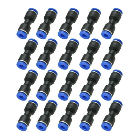 40 Pieces Straight Push Connectors, Push To Connect Fittings Quick ...