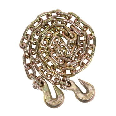 (2 Pack) Grade 80 V Bridle Chain, Tow Recovery G80 3/8" x 2' Chain 7100 ...