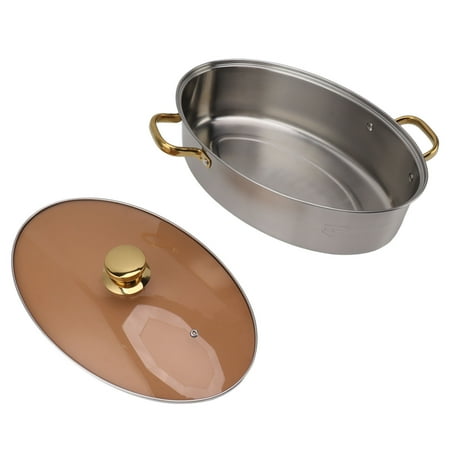 Stainless Steel Steamed Fish Pot, Fish Steam Pot Transparent Multi Use ...