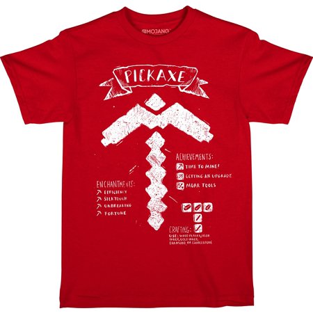 JINX Minecraft Pickaxe Diagram Boys Tee Shirt | Walmart Canada