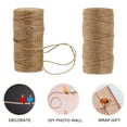 SASABAXI Thick Jute Twine String Rope Jute Color 2 Rolls 10000x0.02x0 ...