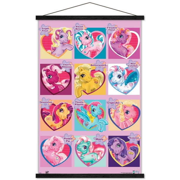 Hasbro My Little Pony - Chart Wall Poster with Wooden Magnetic Frame ...