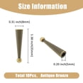 10Pcs Alloy Cord Ends Bolo Tie End Caps Bronze 35x8mm Inner Diameter ...