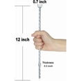 12-inch Artificial Turf Stakes Solid Galvanized Metal Spiral Landscape ...