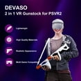 DEVASO Magnetic VR Gun Stock for PSVR2, 3-in-1 Changing VR Handle ...
