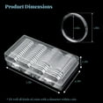 Coofit Clear Coin Capsules Holder, 60Pcs, 40mm, Plastic Storage Box ...