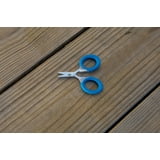 Cuda Micro Scissors, 3", Titanium Bonded Serrated Blades, Blue, Fishing ...