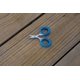 Cuda Micro Scissors, 3", Titanium Bonded, Serrated Blades, Blue ...