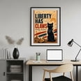 Affixzi American Cat Lover Gift, Liberty Has Claws Poster, No Crowns ...