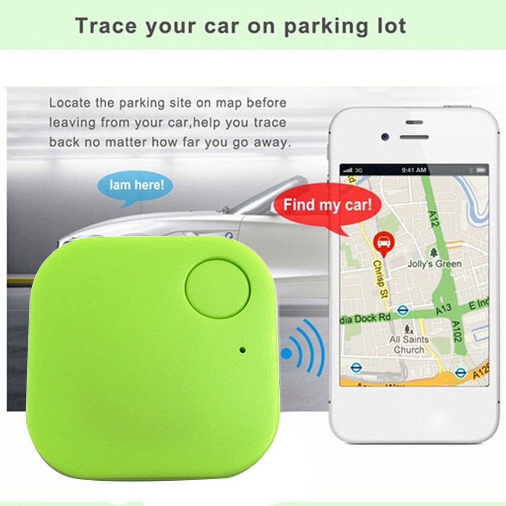 2018 Upgraded Version Auto Square Bluetooth Smart Tag Finder Anti Lost ...