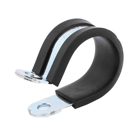 25mm Diameter EPDM Rubber Lined R Shaped Zinc Plated Pipe Clips Hose ...