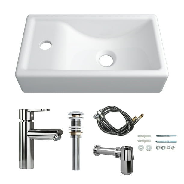 Click here for Meje 16-Inch Wall Hung Ceramic Sink Combo  Rectang... prices