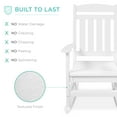 Best Choice All-Weather Patio Rocking Chair, Indoor/Outdoor HDPE Rocker ...