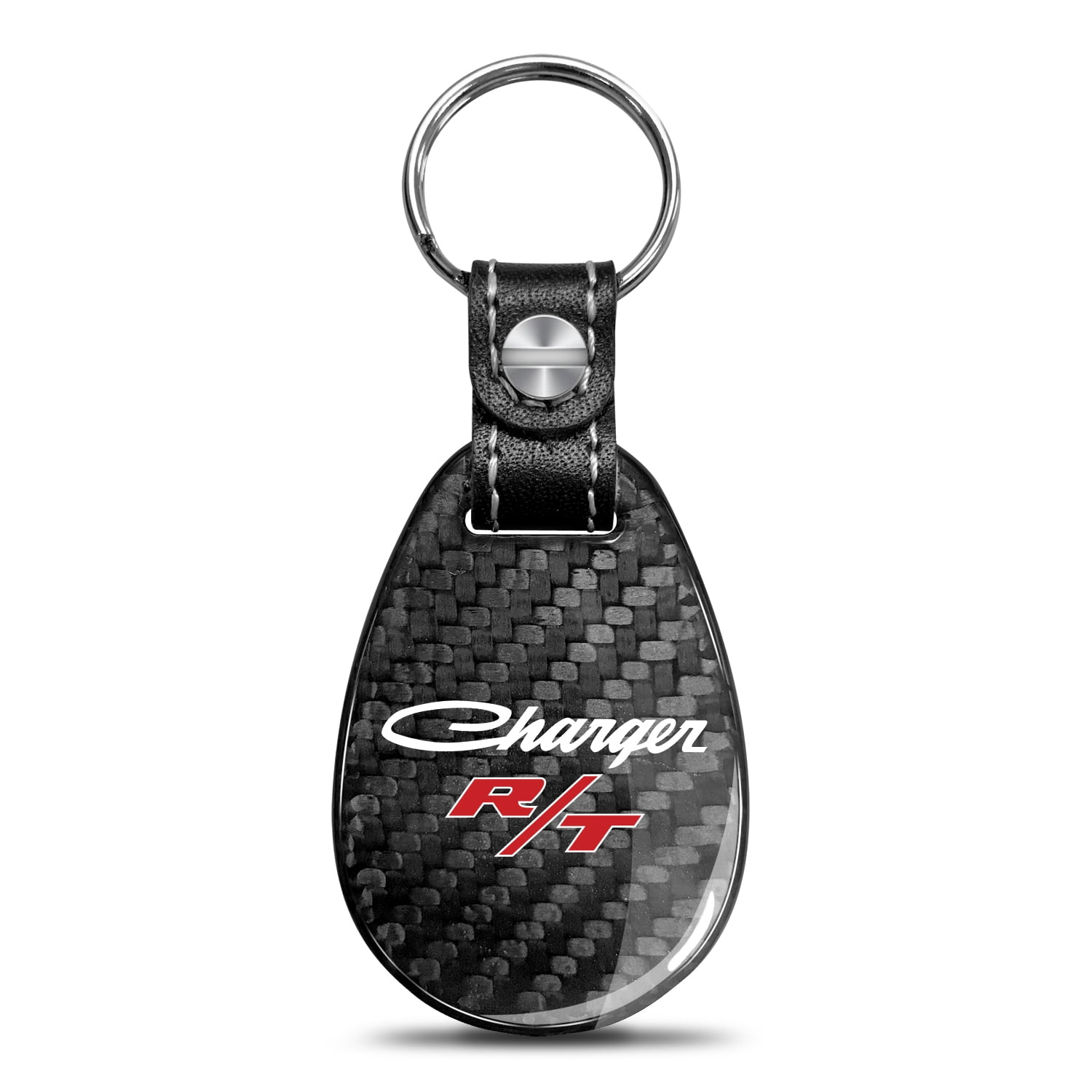 Dodge Charger R/T Classic Black 100% Real Carbon Fiber Large Tear-Drop ...