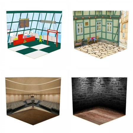 4x 1:12 Backdrop Showcase Scene Organizer Storage Display Collection ...