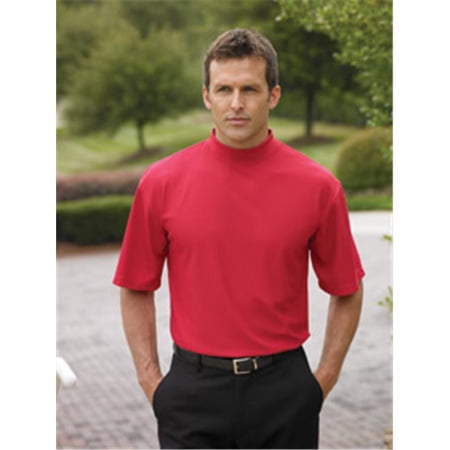 Jonathan Corey 00820599027321 SHORT SLEEVE PERFORMANCE MOCK 400 BLACK L ...