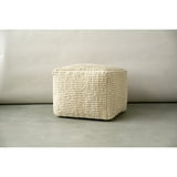 Natural New Zealand Wool and Cotton Pouf - Creative Co-Op - Walmart.com