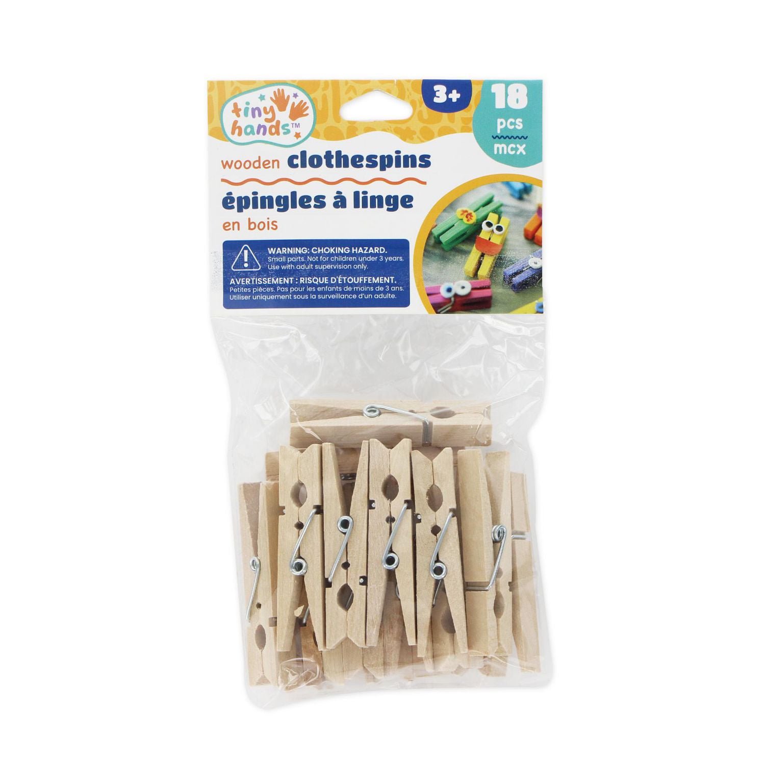 Click here for Tiny Hands Wooden Clothespins - 18 Pcs  47.6 × 6.3... prices