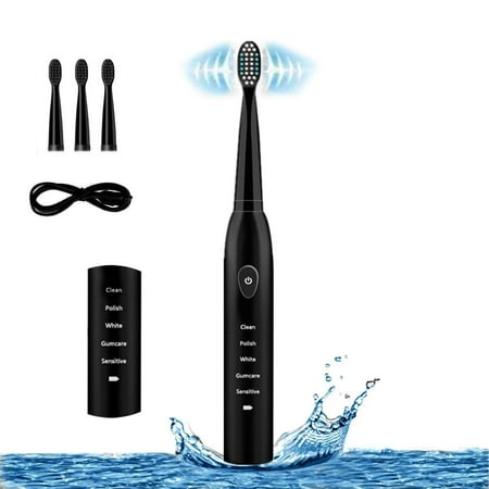 Sonic Electric Toothbrush USB Fast Charging Waterproof ToothbrushAdult ...
