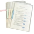 5-Pack A4 Rotating Side Opening Plastic File Folders Large Capacity ...