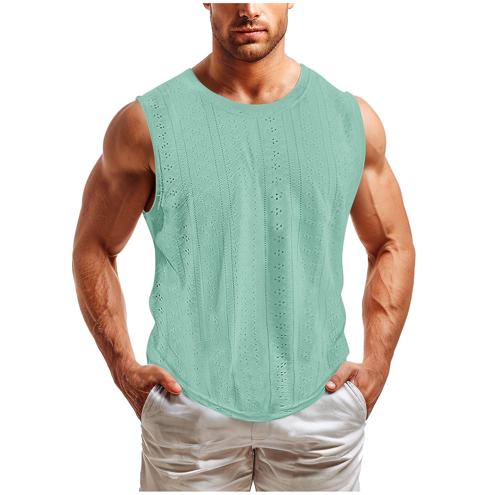 Click here for Topllc Mens Tank Tops Casual Sleeveless T-Shirts M... prices