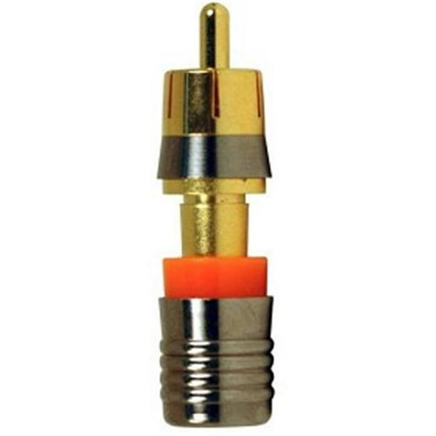 26 GA Mini Coax RCA Connector, Orange - Walmart.com - Walmart.com