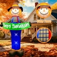 10ft Gaint Inflatable Thanksgiving Scarecrow with Built-in LED Lights ...