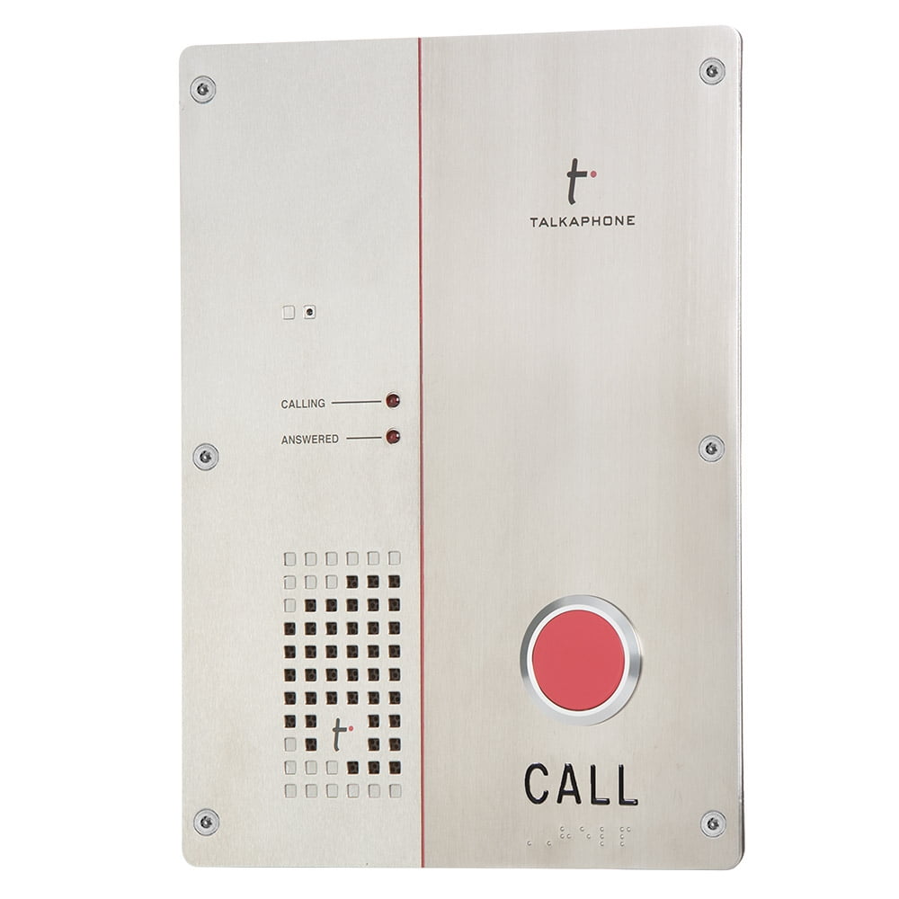 Talkaphone ETP-500C IP Call Station, 2-Way, Emergency, 1-Button, Flush ...