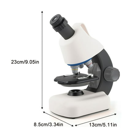 360 Degree Rotating Biological Microscope Beginner 100X 1200X ...