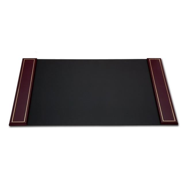 Burgundy 24kt Gold Tooled 34 x 20 Side-Rail Desk Pad - Walmart.com