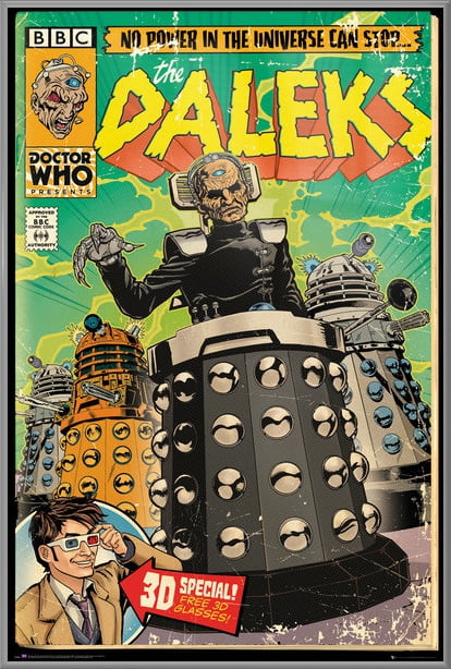 Doctor Who - Framed TV Show Poster (Dr. Who Comic Cover - The Daleks ...