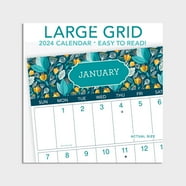 Low Vision Print Calendar- 2025 - Walmart.com