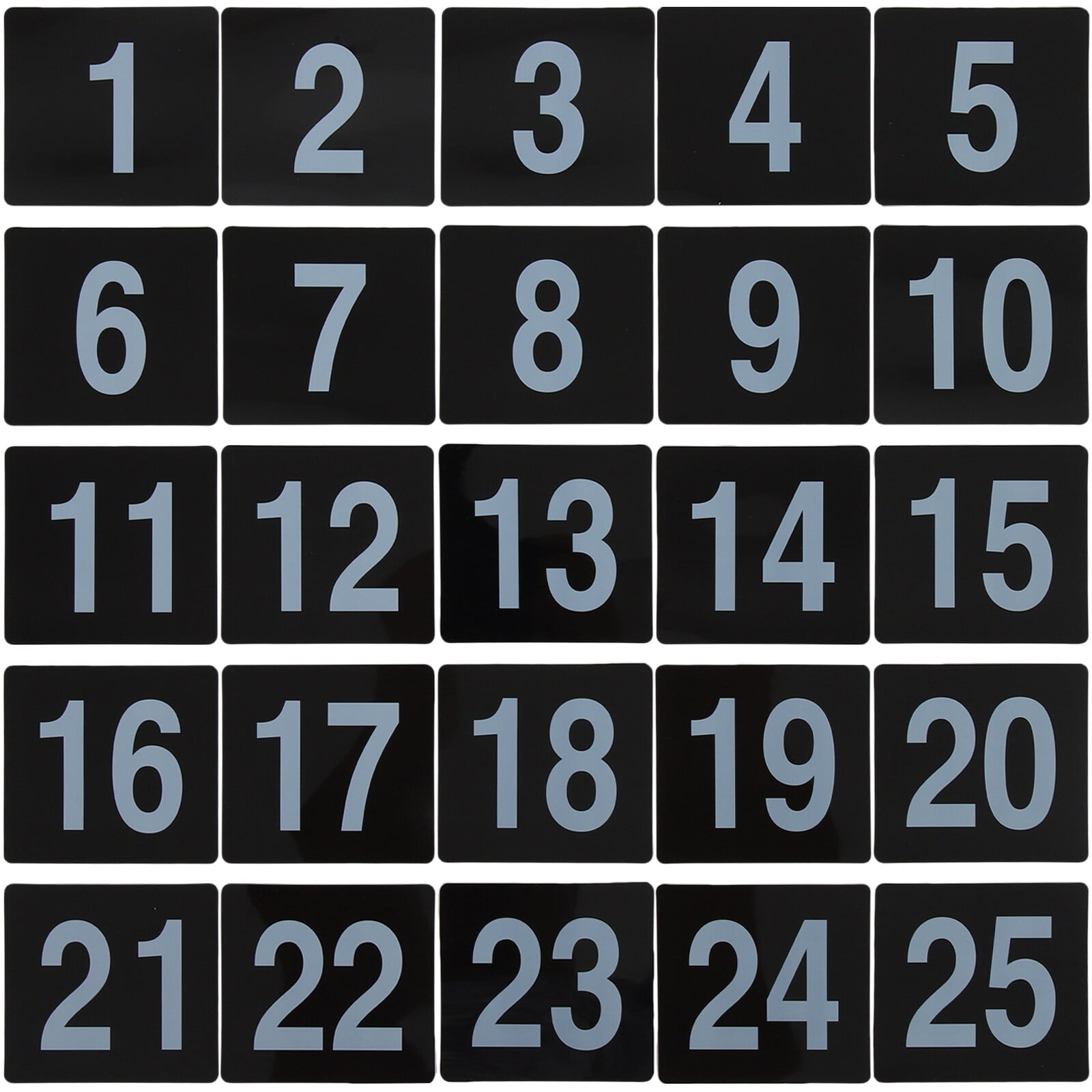 25Pcs Restaurant Table Numbers Tent Table Numbers Seating Reserved ...