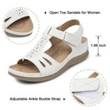 SHIBEVER Women's Summer Sandals, Ankle Strap Bohemia Wedge, Comfortable ...