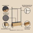 Open Hanging Closet in Light Oak - Walmart.com