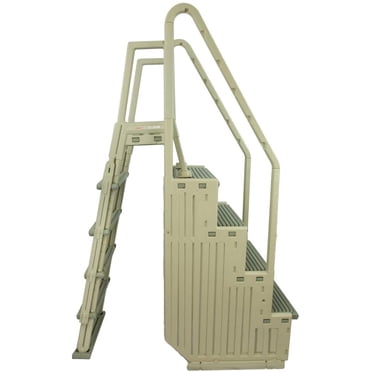 Ocean Blue Above Ground Swimming Pool Mighty Step and Safety Ladder Set ...
