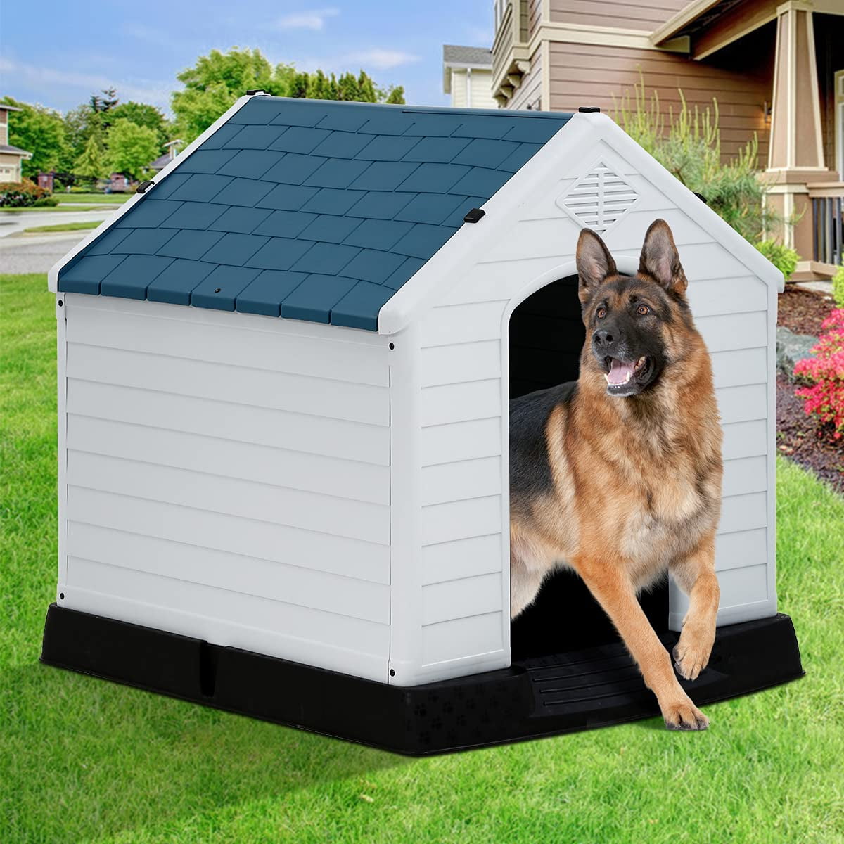 Click here for Niamvelo 39 Inch Dog House Outside Doghouse House... prices