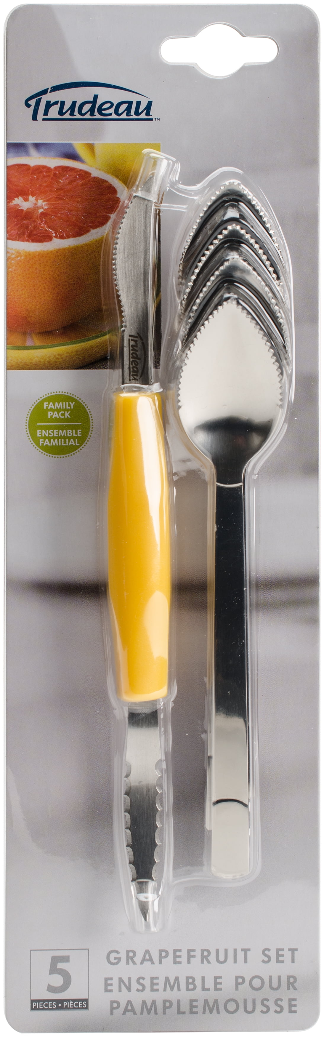Trudeau Maison Grapefruit Set 5/Pcs-Yellow & Silver - Walmart.com