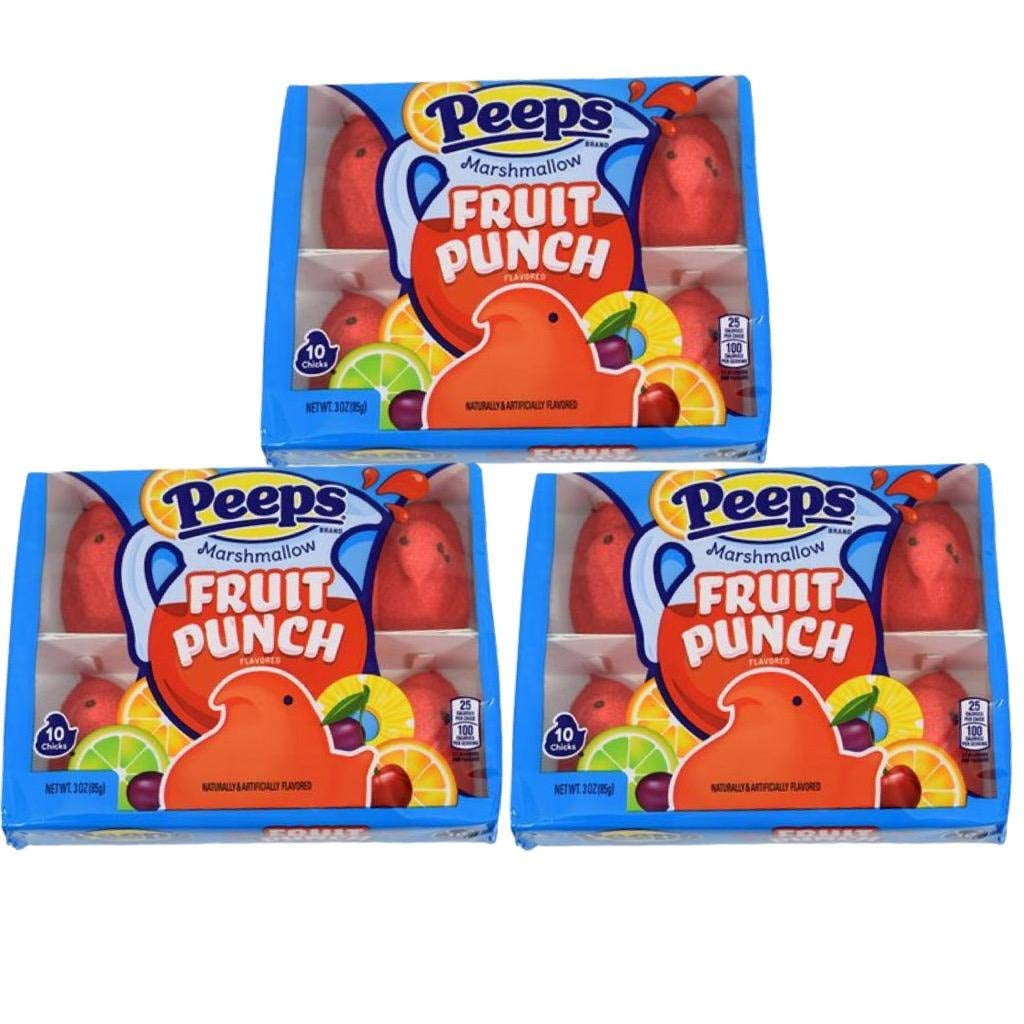 Peeps Fruit Punch Flavored Marshmallow – Easter Candy Red Chicks ...