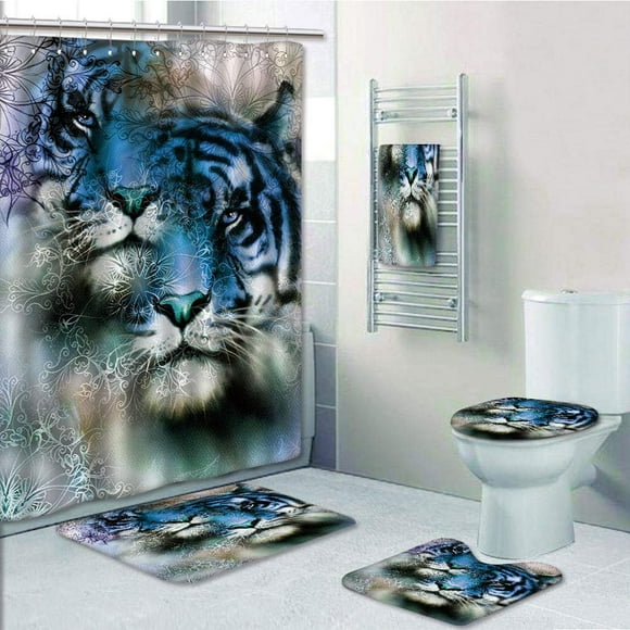 5 Piece Bathroom Rug Set